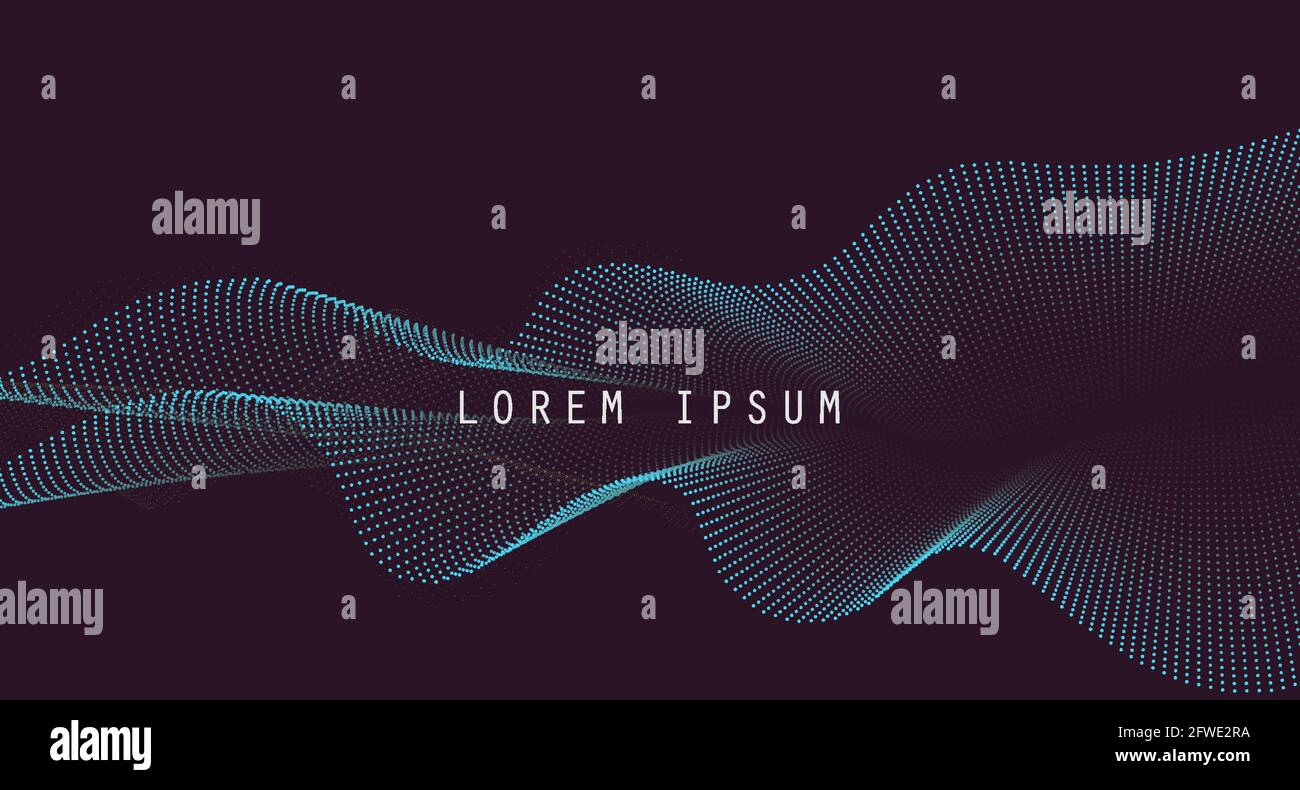 Vector background with color abstract wave dots Stock Vector Image & Art - Alamy