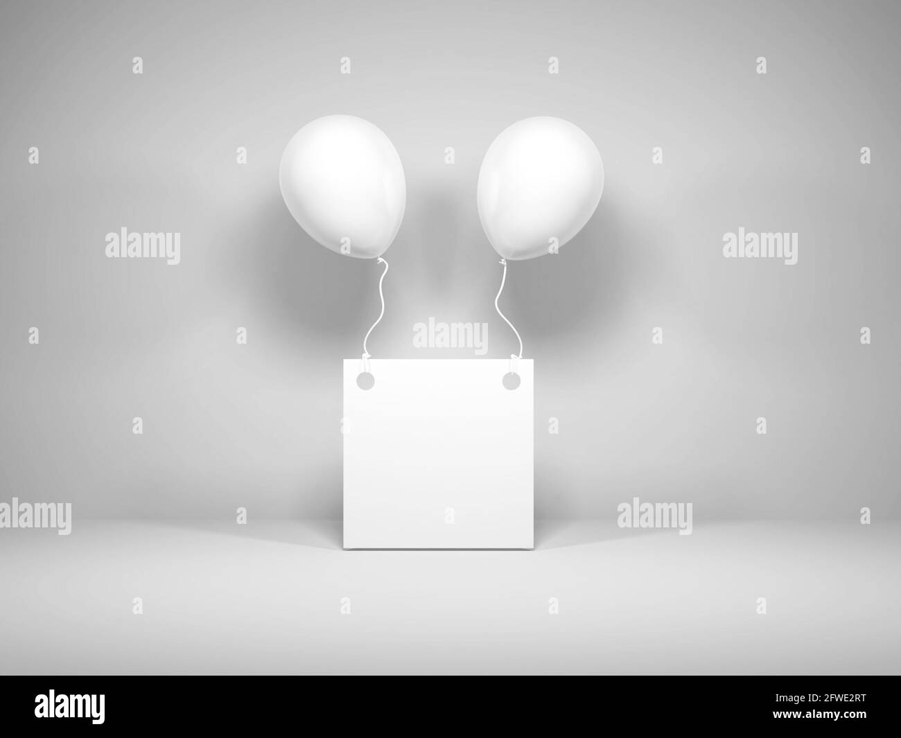 Realistic Balloon Mockup Template Stock Photo - Alamy