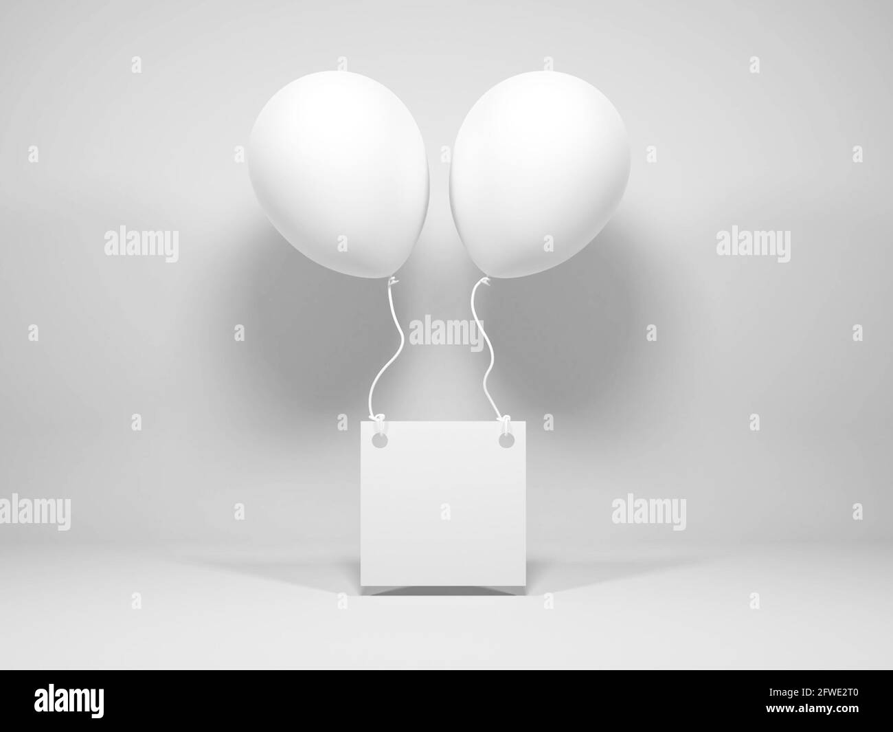 Realistic Balloon Mockup Template Stock Photo - Alamy