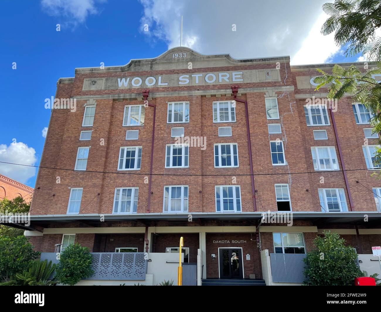 View of the Dakota Woolstore built in 1933 on the Teneriffe suburb ...