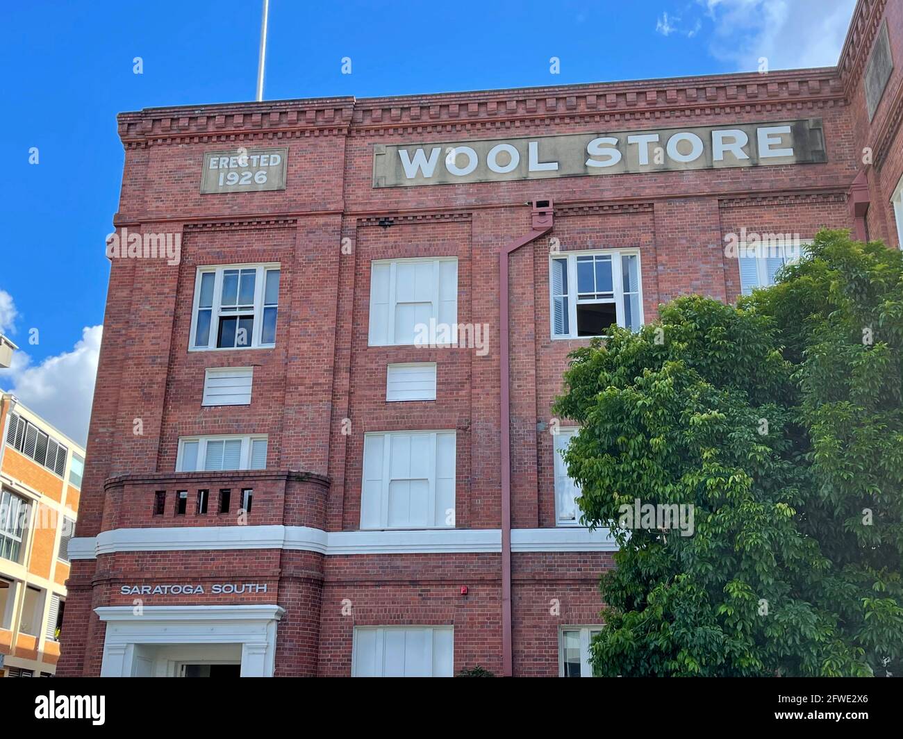View of the Australian Estates Woolstore built in 1926 on the Teneriffe ...