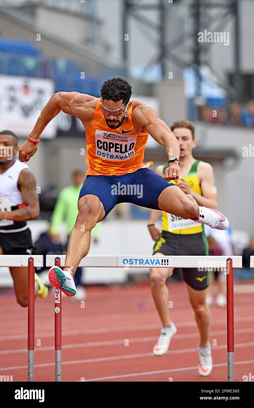 Yasmani Copello (TUR) wins the 400m hurdles in 49.21 during the 60th ...