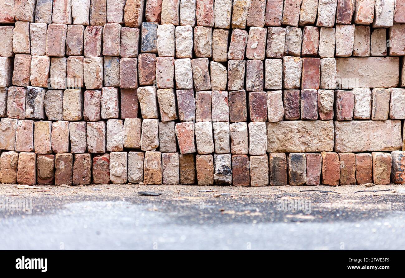 stack of brick stones Stock Photo - Alamy