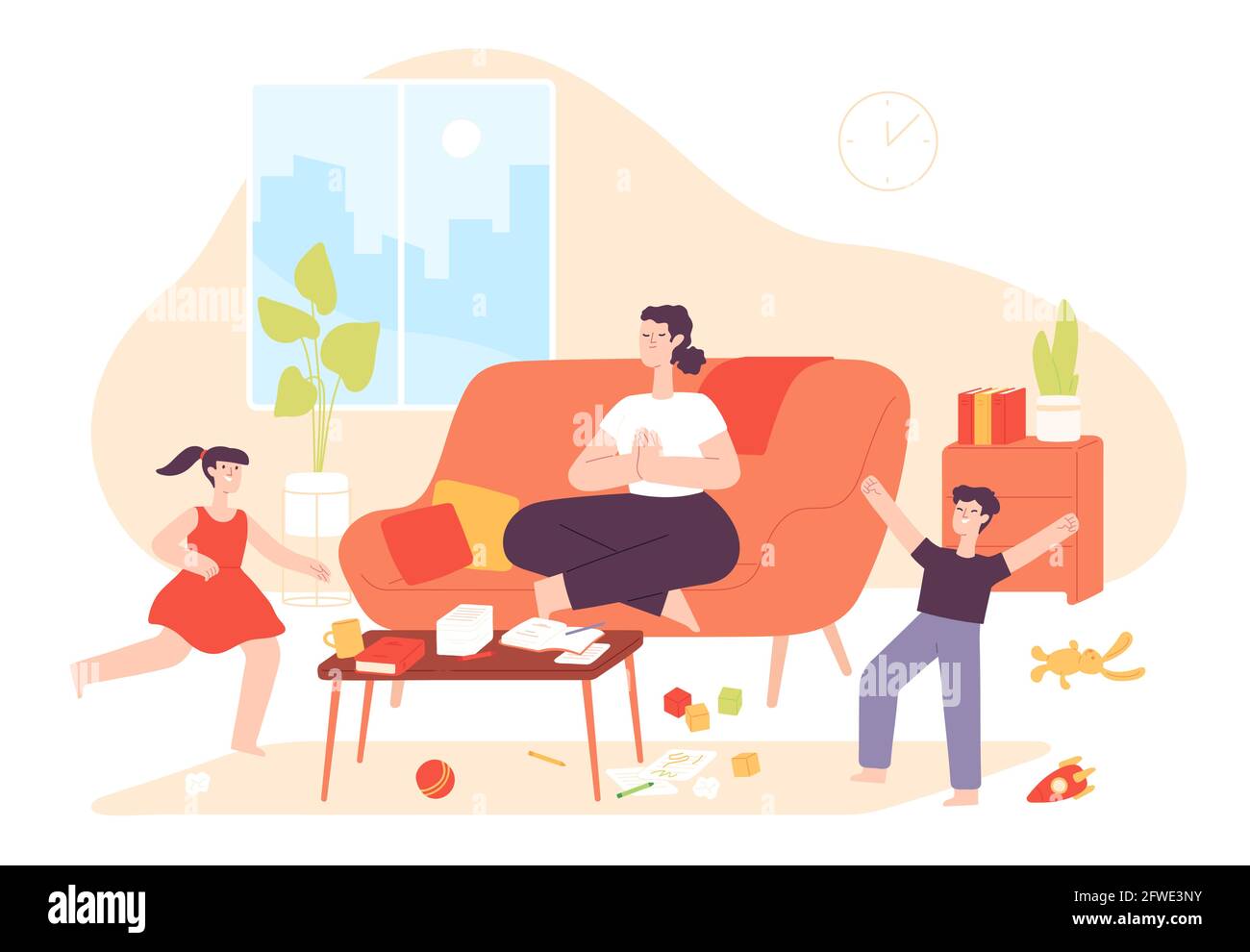 Chaos of motherhood hi-res stock photography and images - Alamy