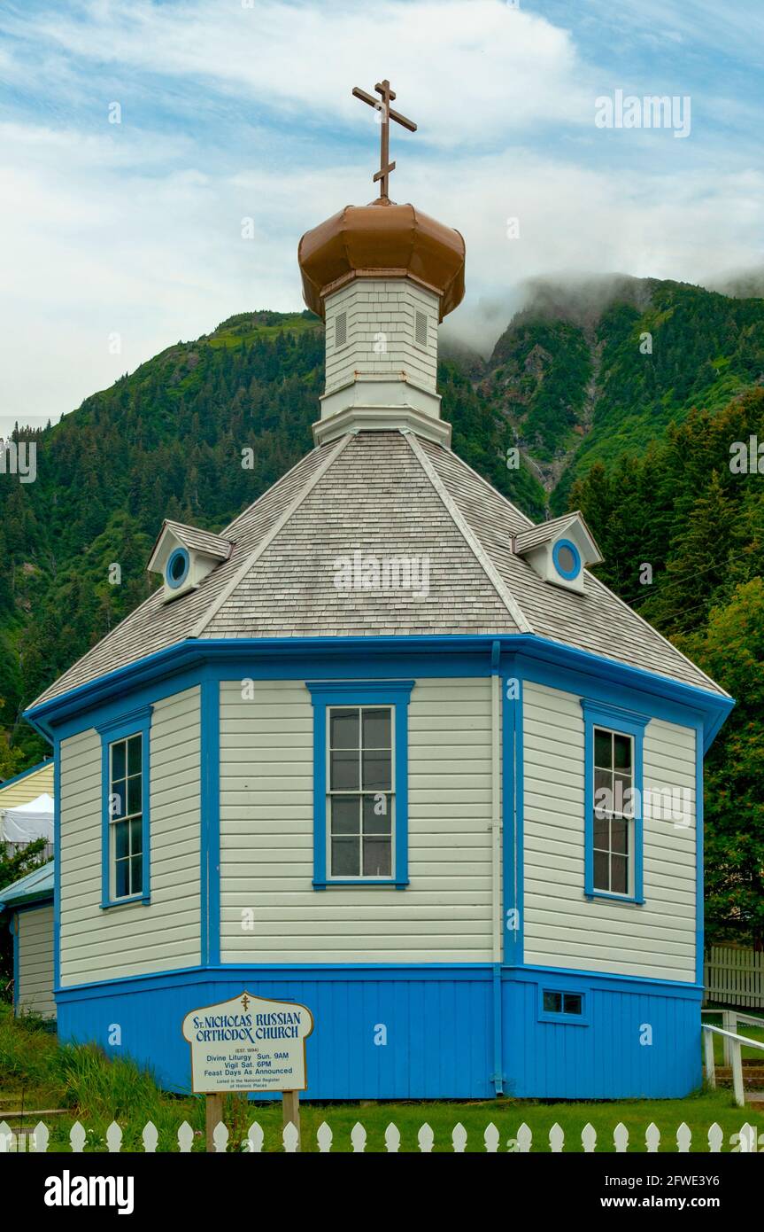 St Nicholas Russian Church, Juneau, Alaska, USA Stock Photo - Alamy