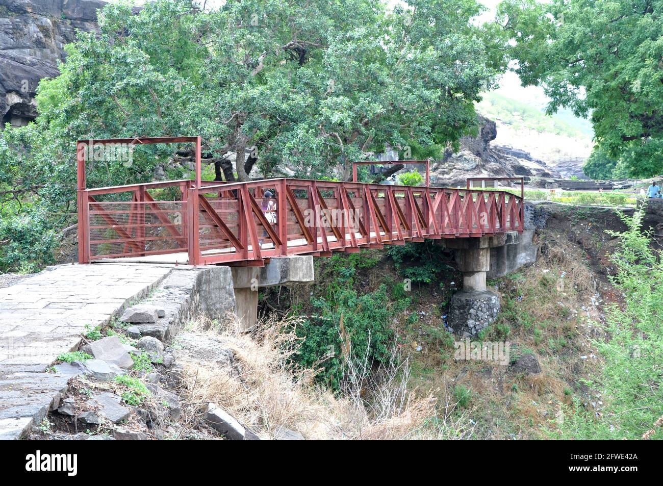An old small walk able bridge Stock Photo - Alamy