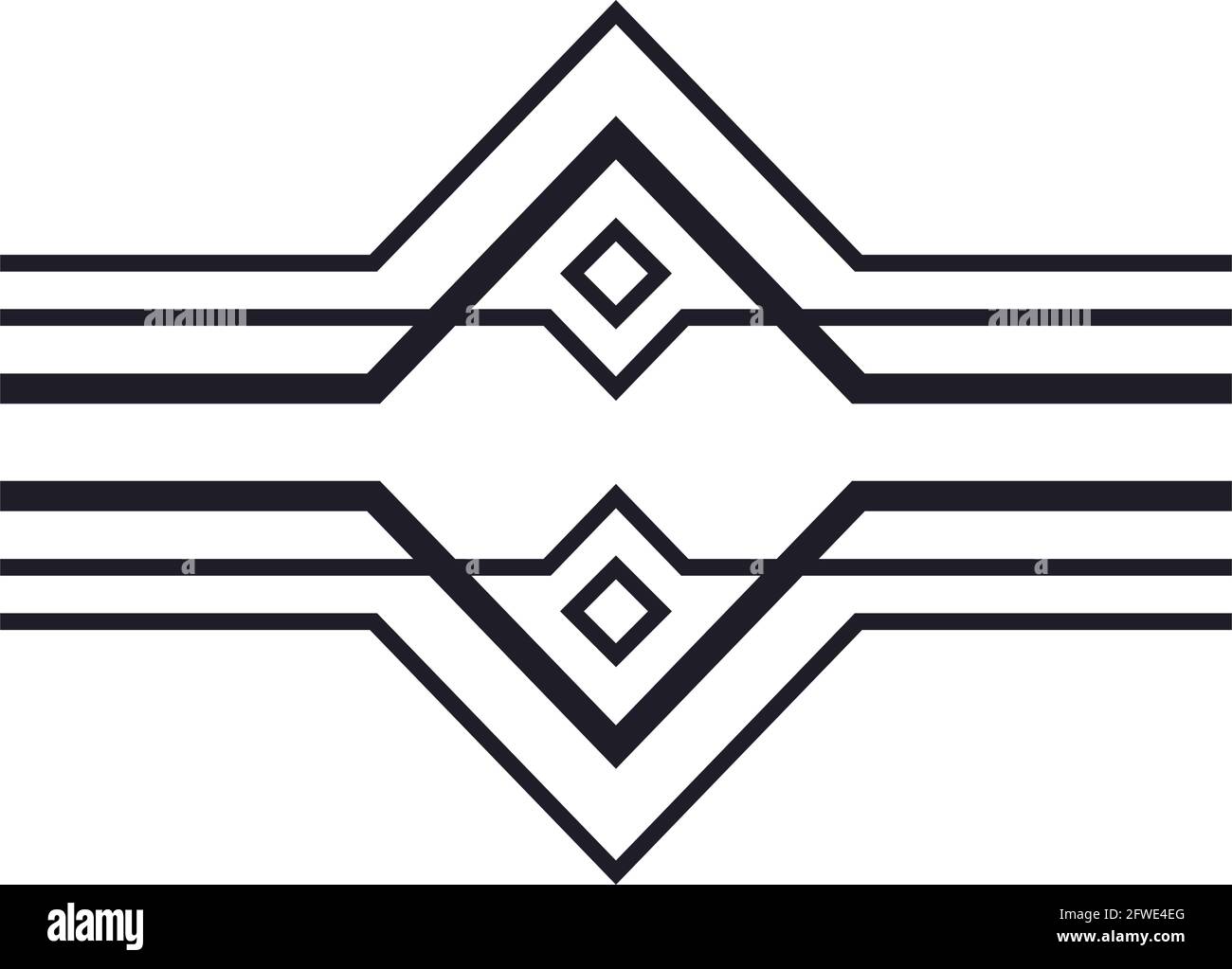 rhombus divider decorative Stock Vector Image & Art - Alamy