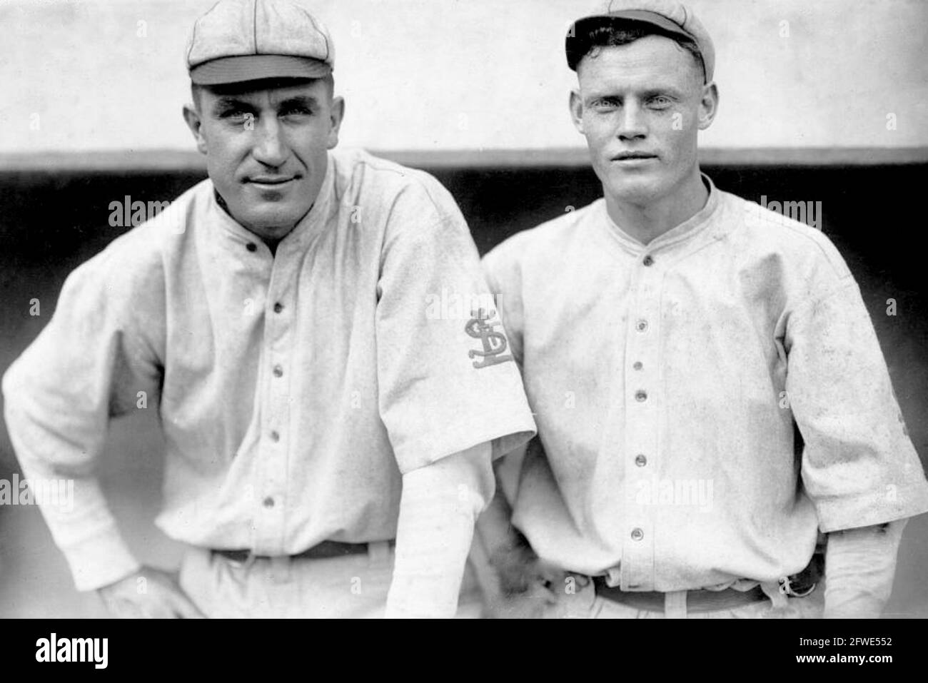 Ed Konetchy and Ivey Wingo, St. Louis Cardinals NL, 1913 Stock Photo ...