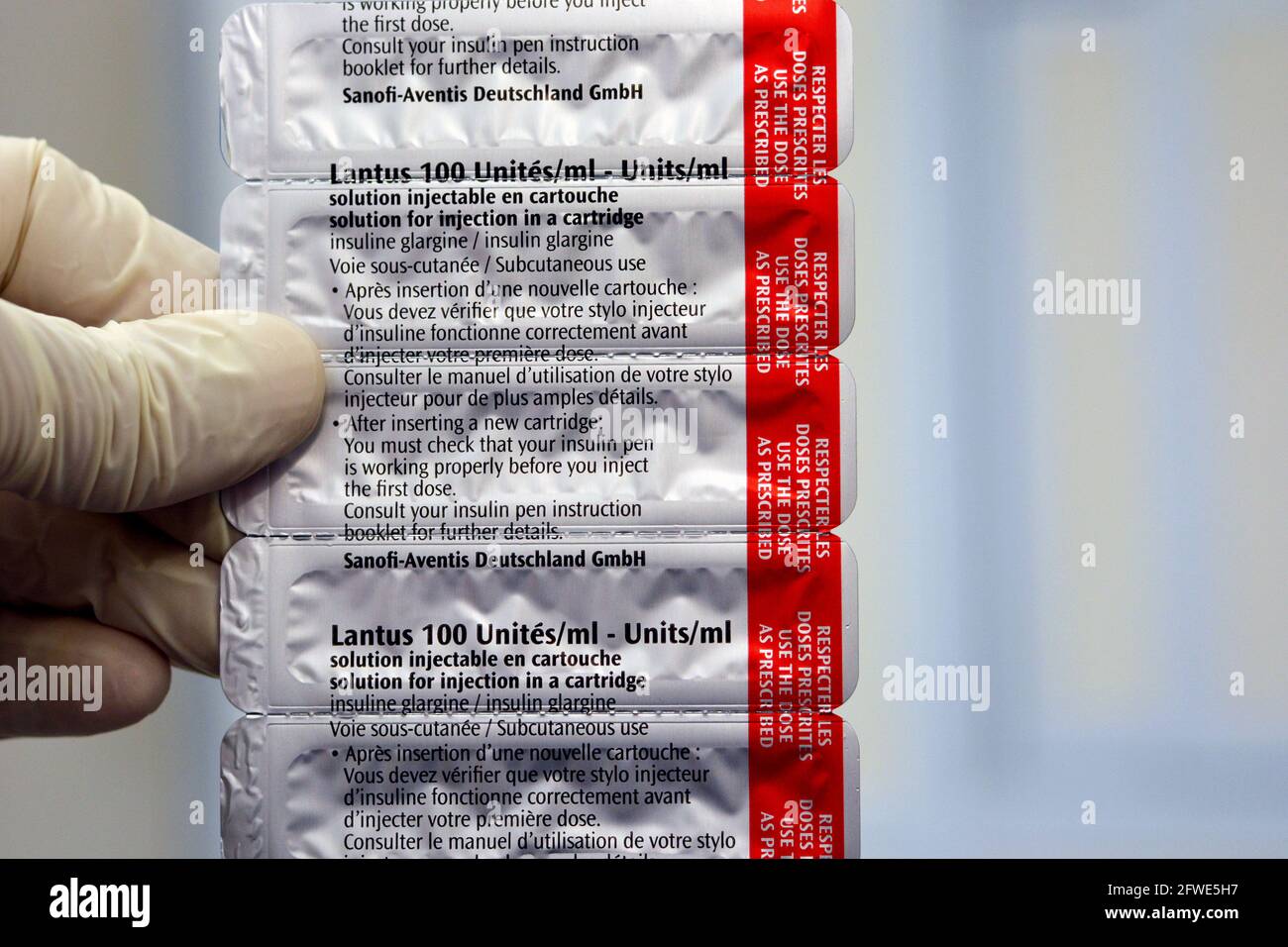 Lantus (insulin glargine injection) 100 Units cartridge is indicated in ...