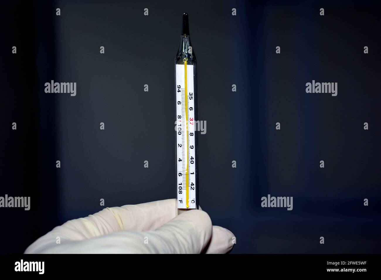 Medical Mercury Thermometer For Measuring Body Temperature Clinical