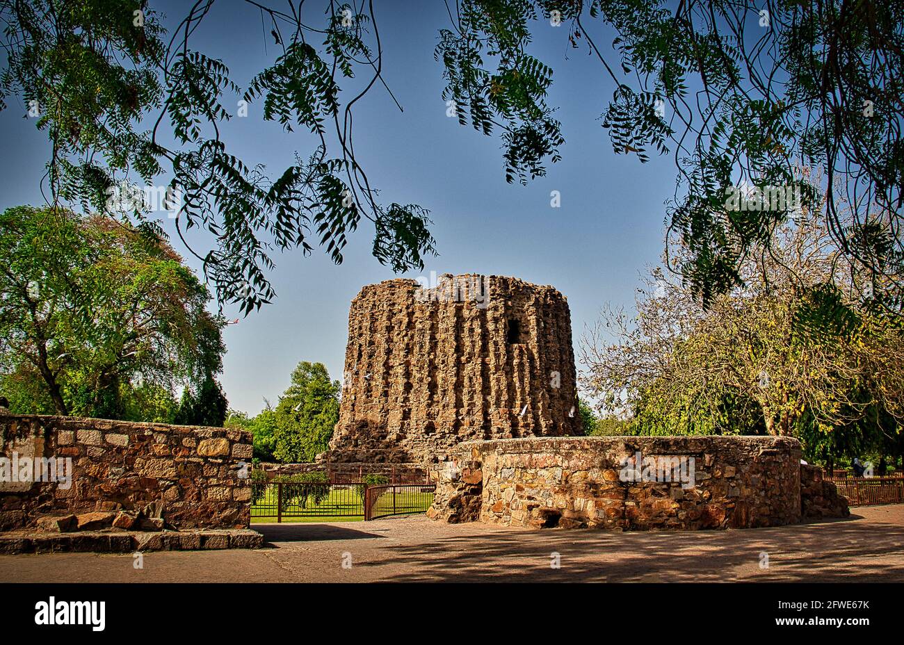 Inside qutub minar hi-res stock photography and images - Alamy