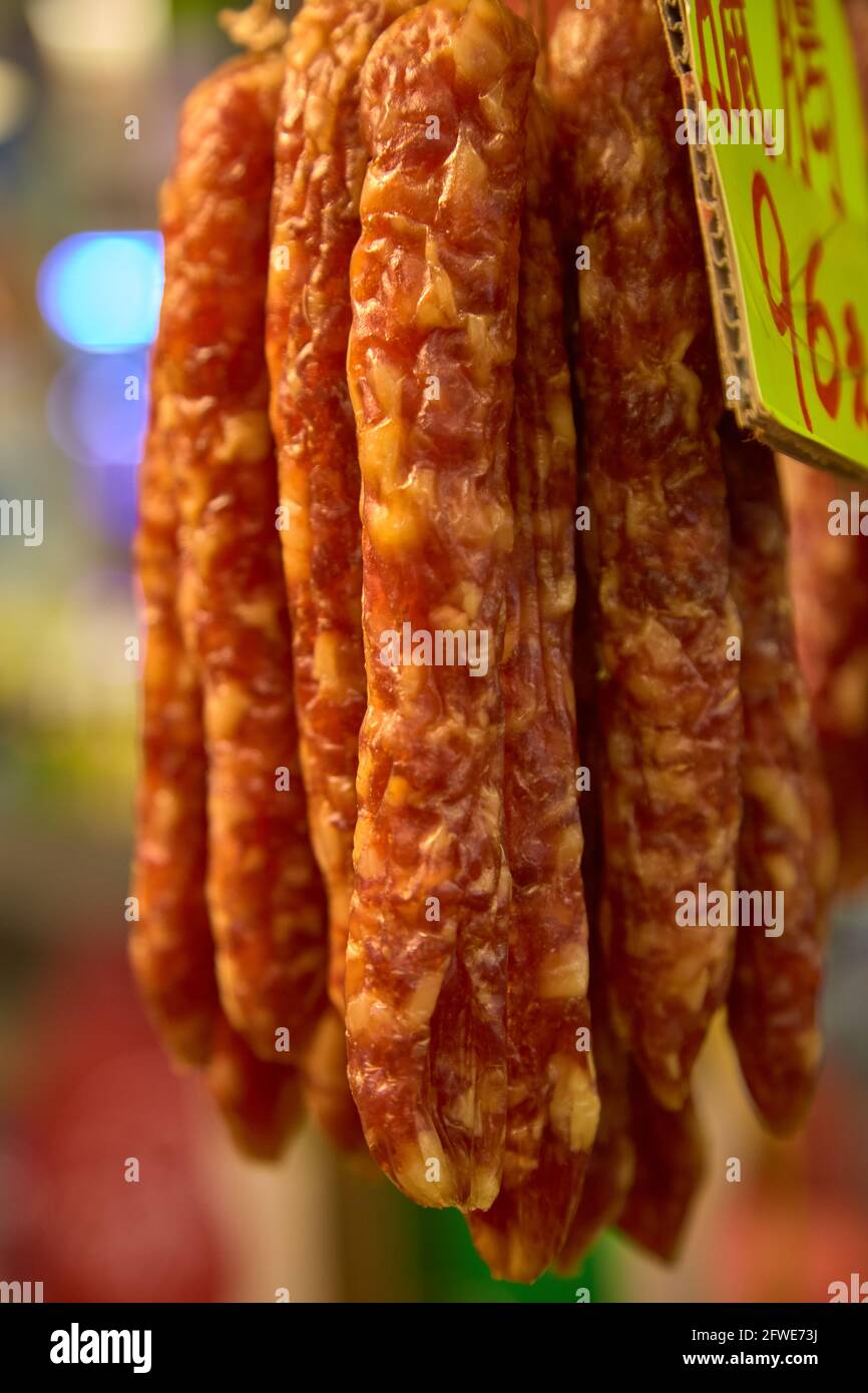 Chinese dried sausage hi-res stock photography and images - Alamy