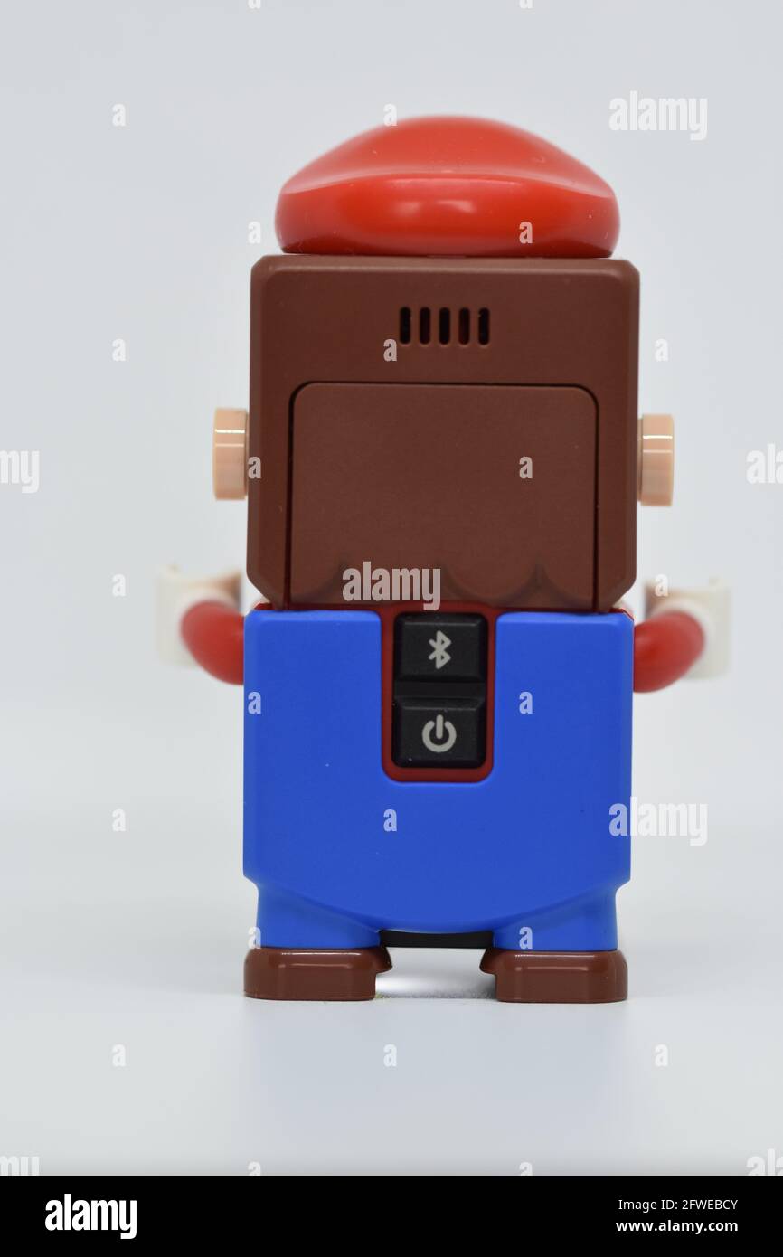 The back of Mario from the LEGO 71360 Super Mario Adventures with Mario ...