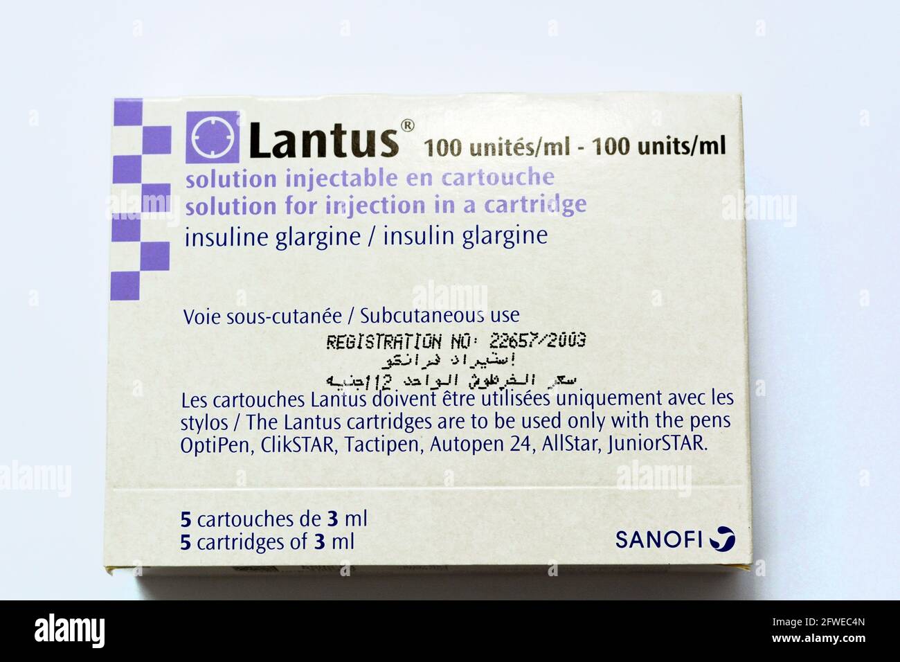 Lantus (insulin glargine injection) 100 Units cartridge is indicated in ...