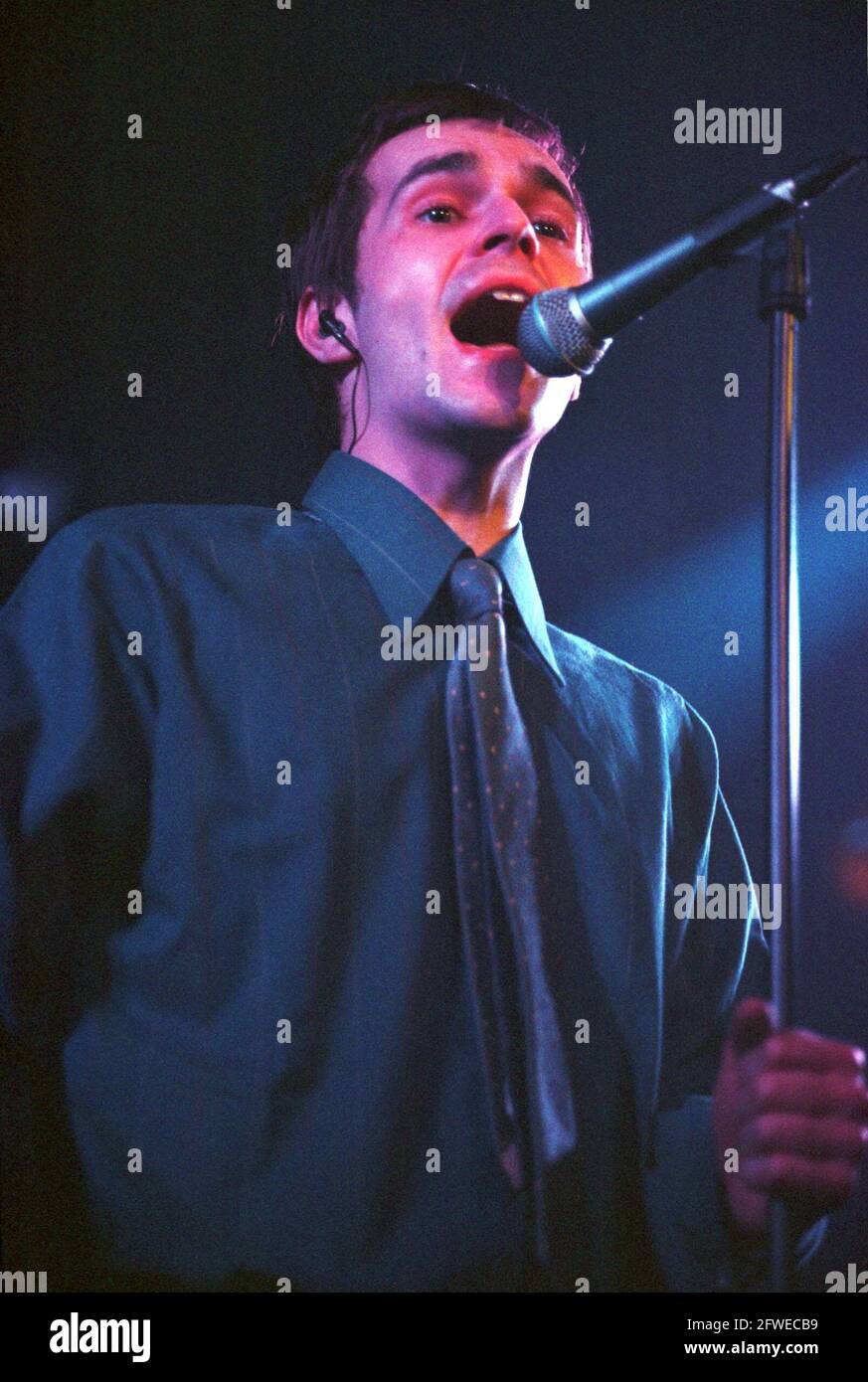 Mark Morris singer with The Bluetones performs with the band at The ...