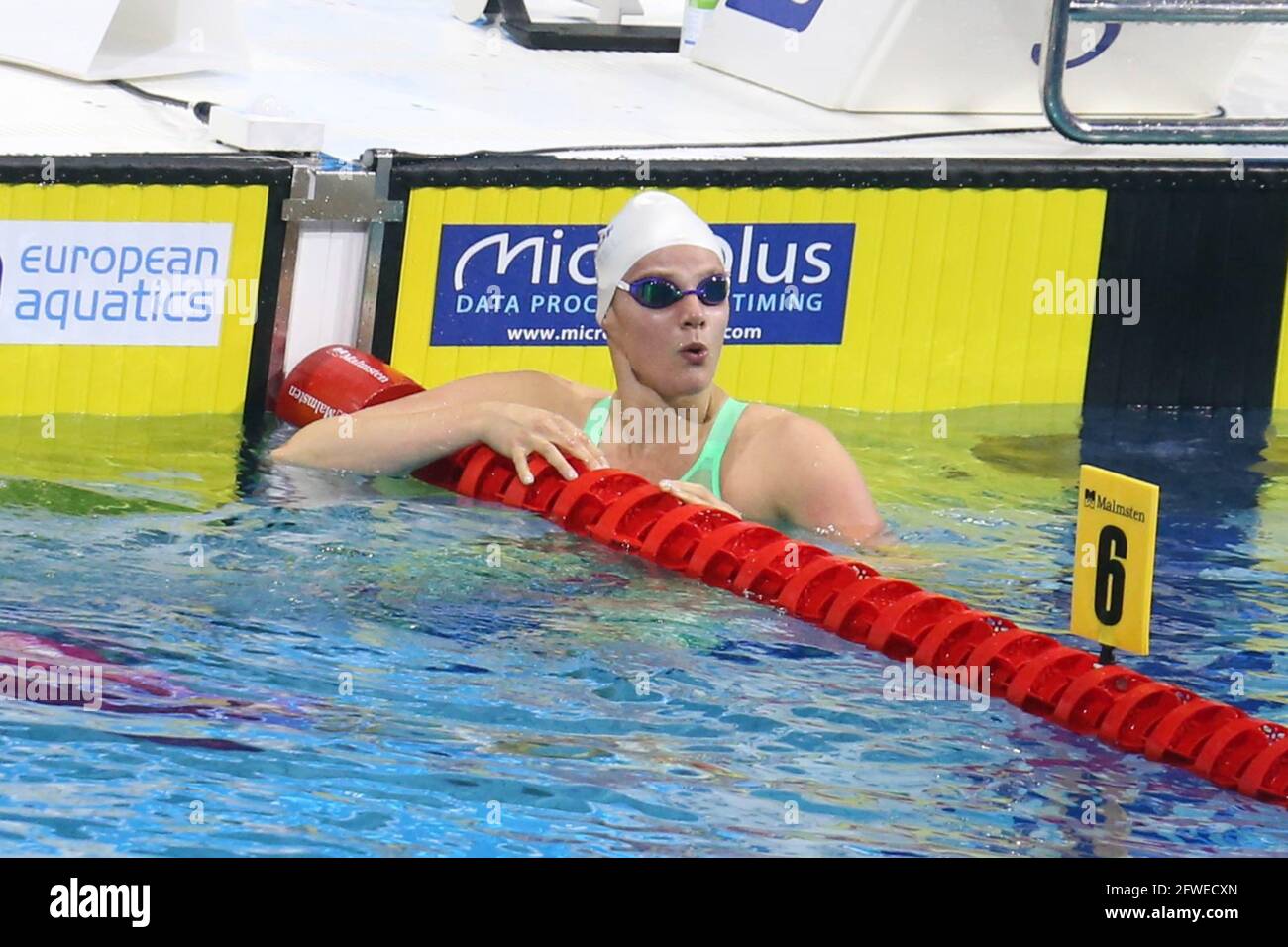 Marie Wattel of France, Semi-Final 100 m Freestyle during the 2021 LEN ...
