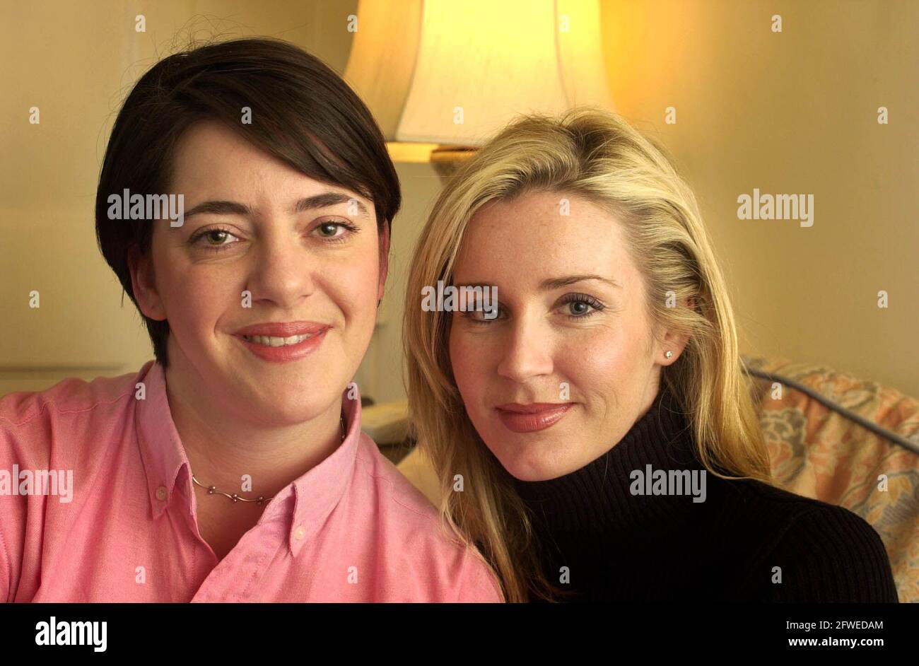 TV presenter and model Sarah Heaney, black top, with her best pal Viki ...