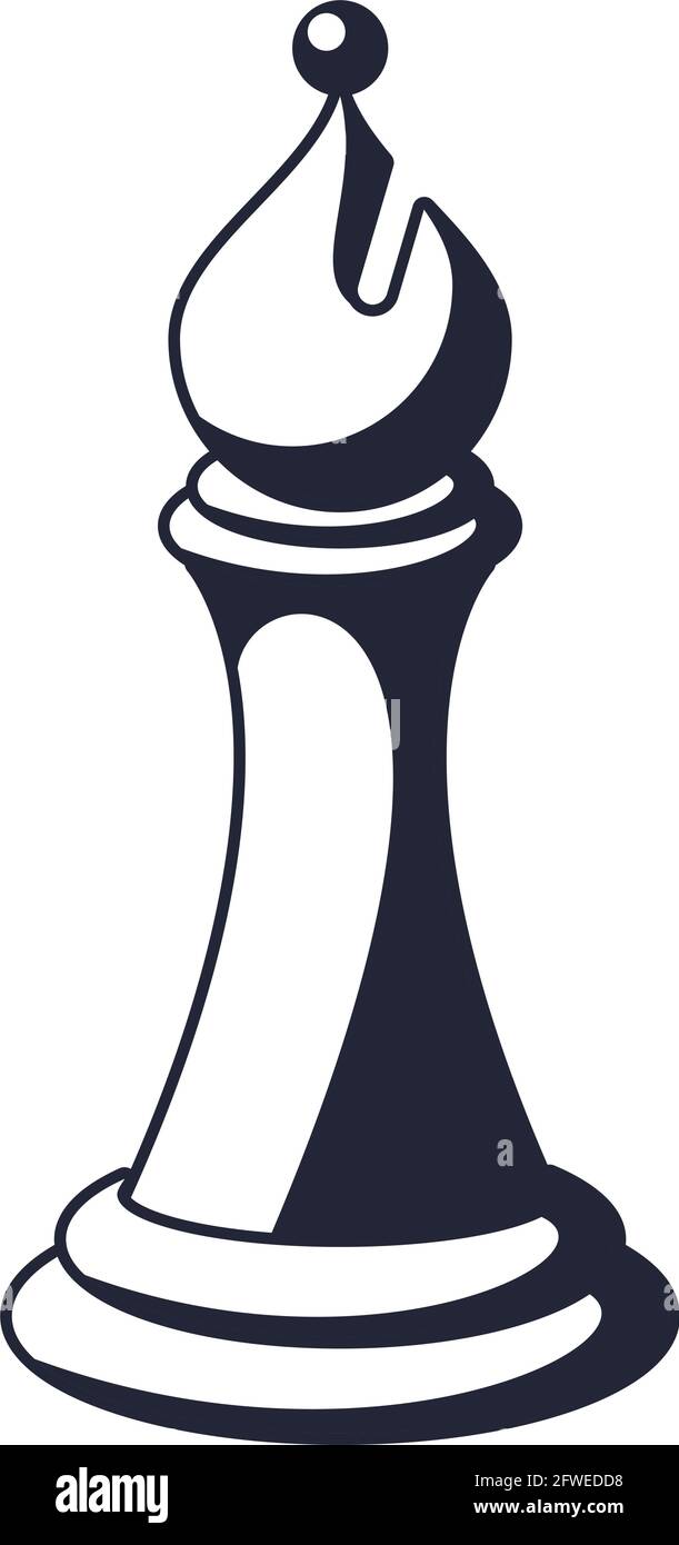 chess bishop piece Stock Vector Image & Art - Alamy