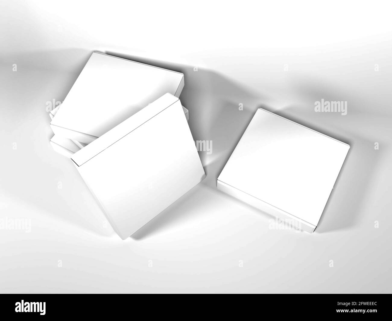 Realistic Chocolate Box Packaging 3D Mockup Scene on Isolated ...