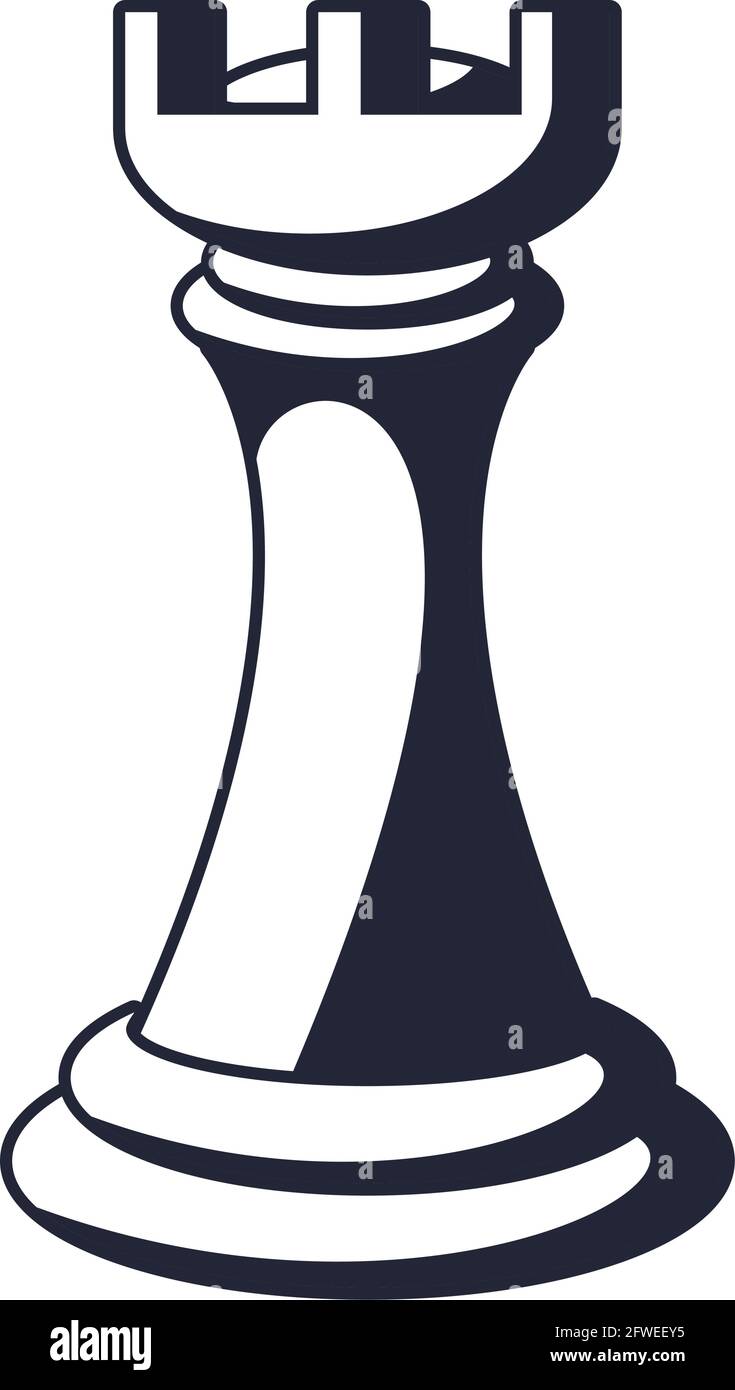 chess rook piece Stock Vector Image & Art - Alamy