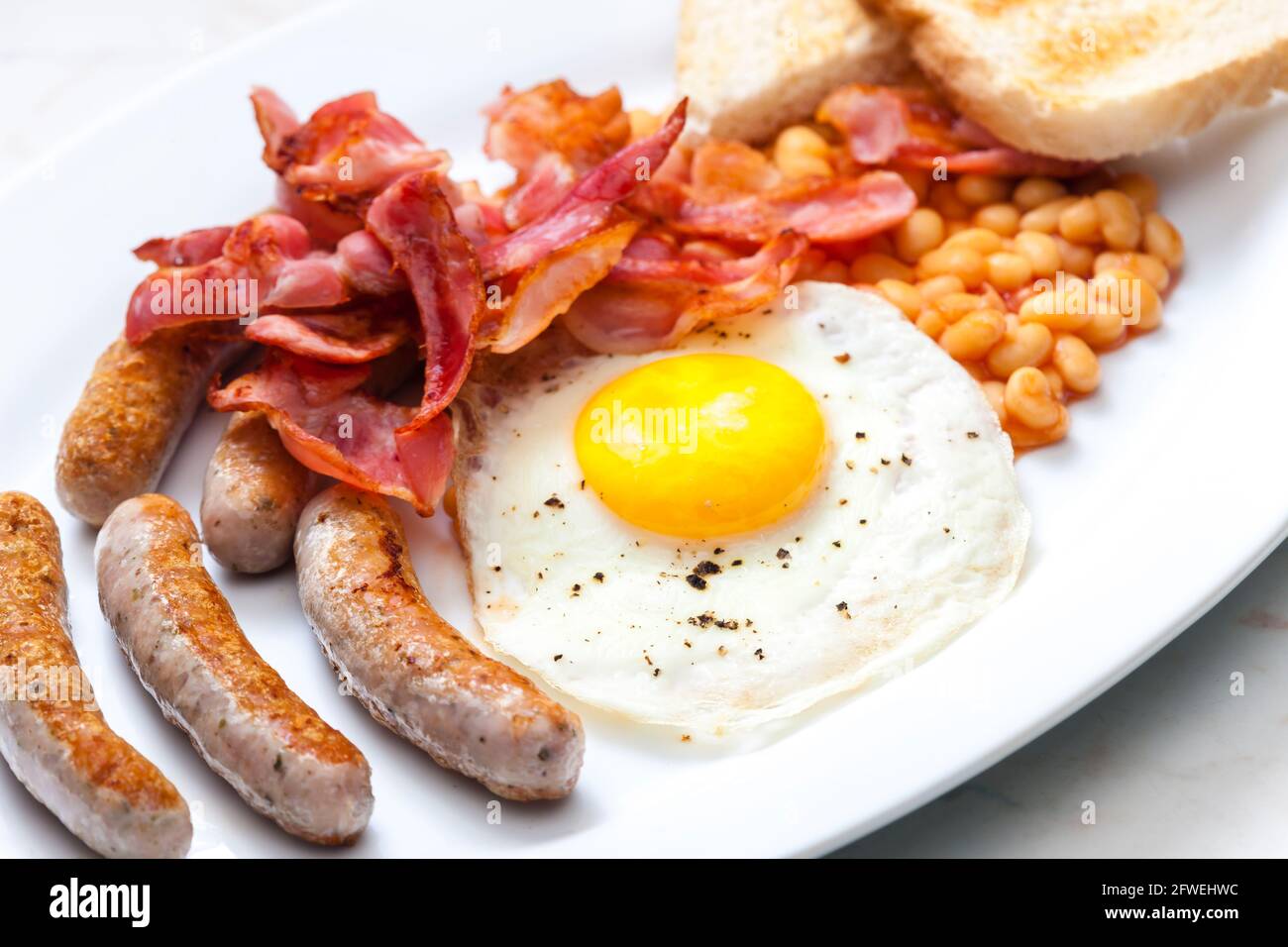 still life of English breakfast Stock Photo - Alamy