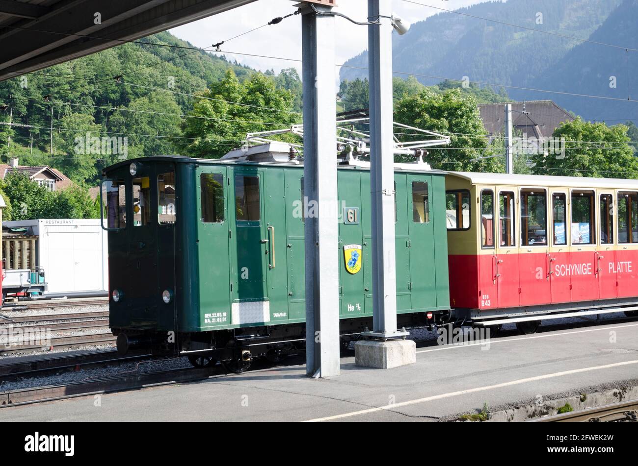 Bernese Oberland Railway Stock Photo - Alamy