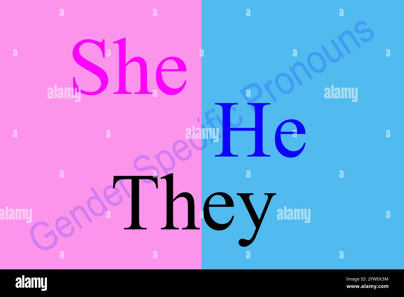 Pronouns they them hi-res stock photography and images - Alamy