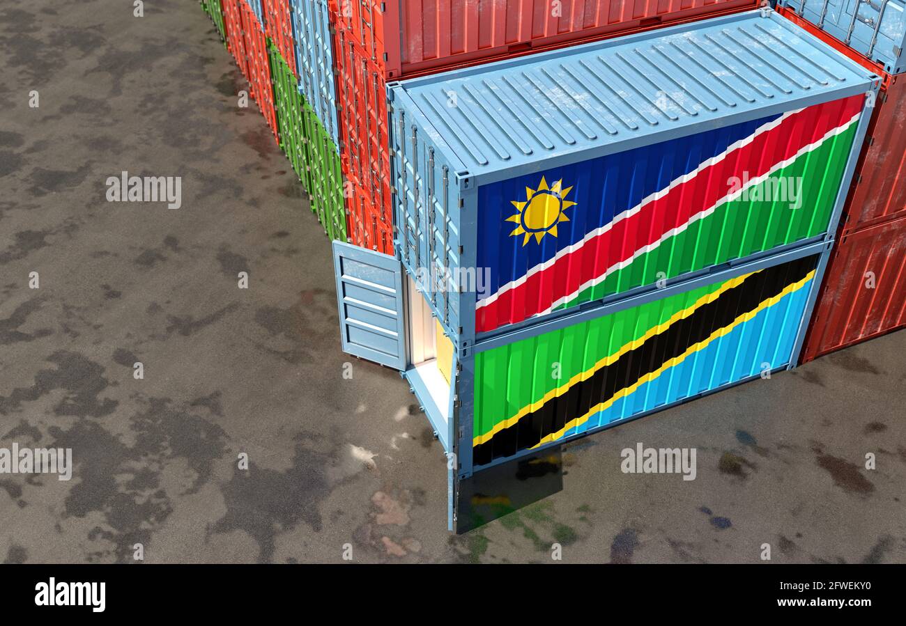 Namibia and tanzania flag hi-res stock photography and images - Alamy