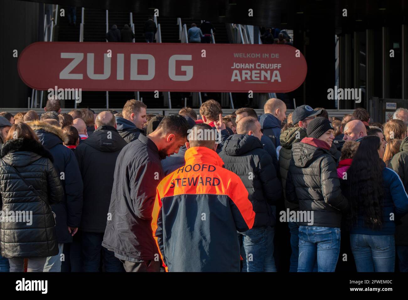 Head Steward At Work At Amsterdam The Netherlands 19-1-2021 Stock Photo ...