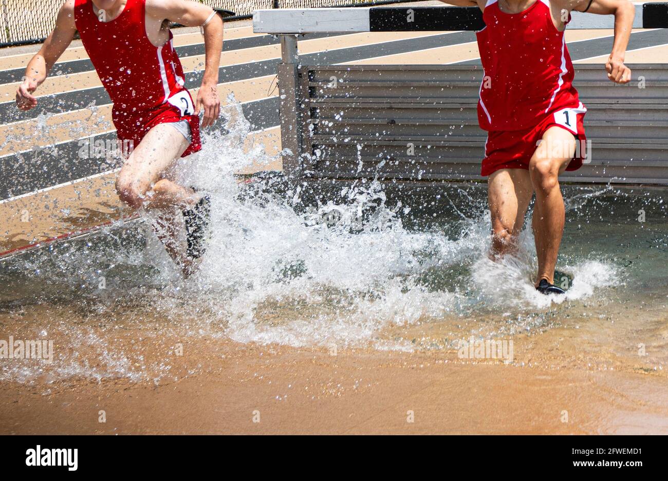 Steeplechase water jump track hi-res stock photography and images - Alamy
