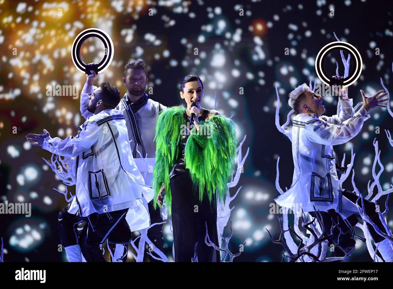 Rotterdam, Netherlands. 21st May, 2021. Singer Katerina Pavlenko with ...
