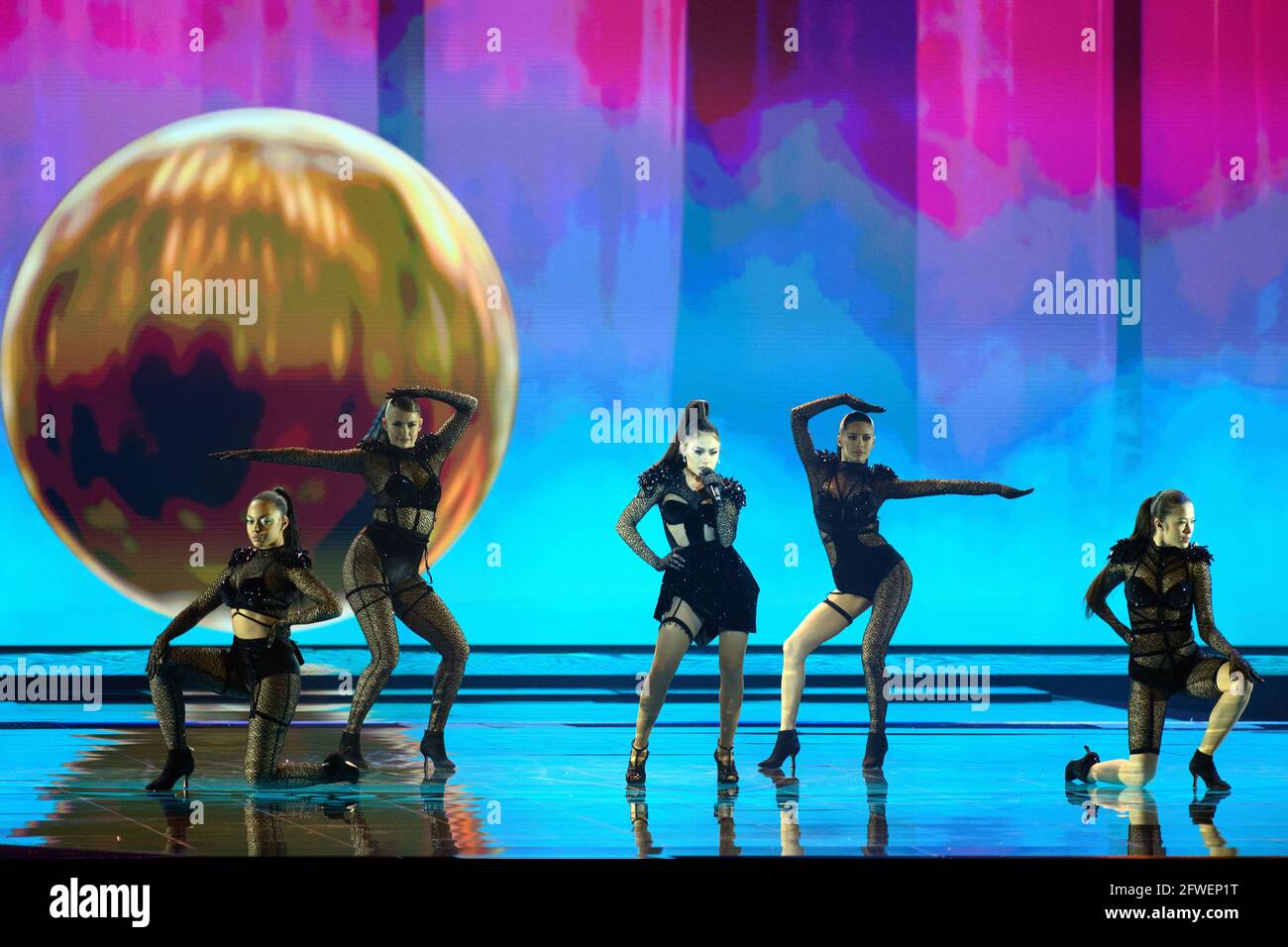 Rotterdam, Netherlands. 21st May, 2021. Singer Efendi (M, Azerbaijan ...