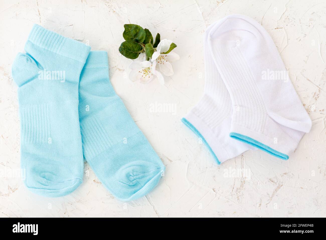 Two cotton socks hi-res stock photography and images - Alamy