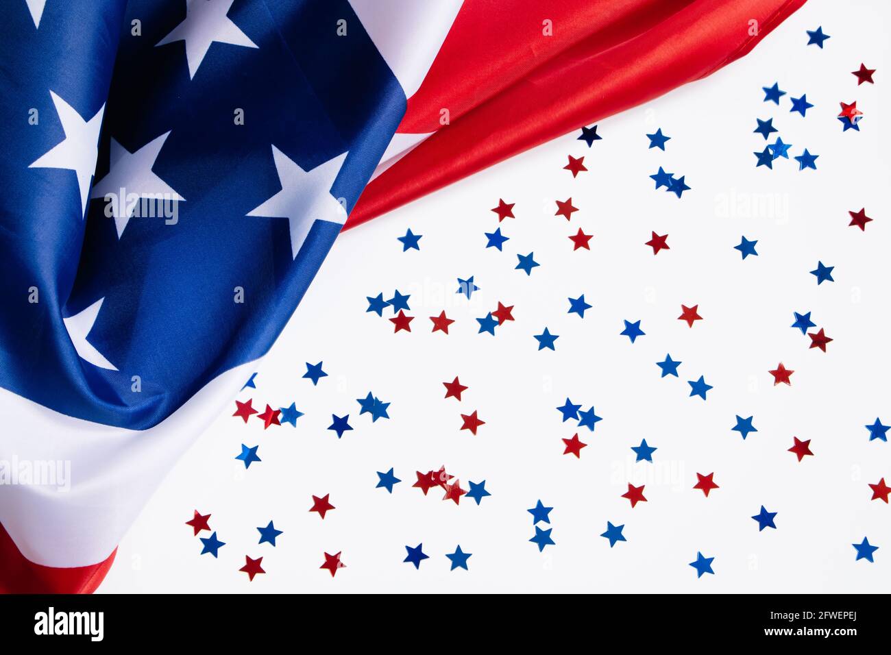 American flag and stars. Background for the national holidays of the ...