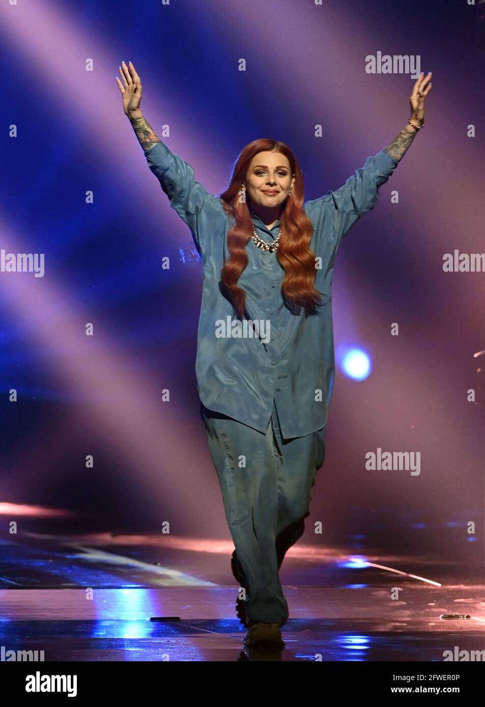 Rotterdam, Netherlands. 21st May, 2021. Singer Victoria (Bulgaria ...