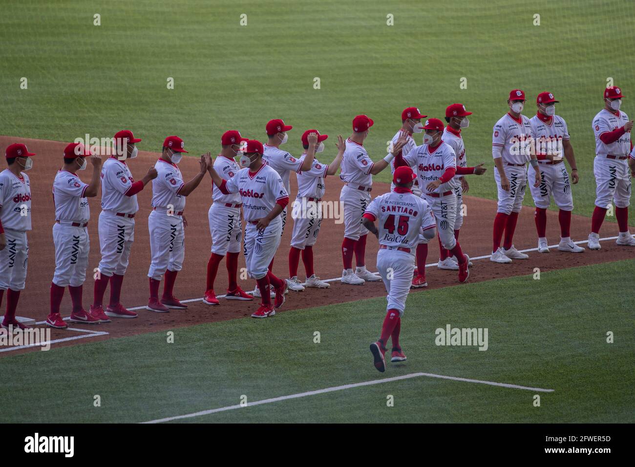 MEXICO CITY, MEXICO - MAY 21: Presentation of the Diablos Rojos ...