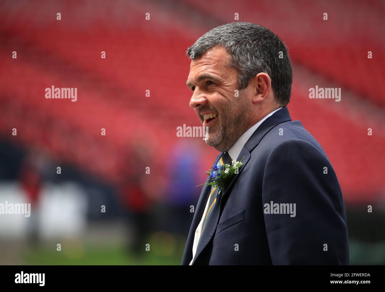 St Johnstone manager Callum Davidson before the Scottish Cup final ...