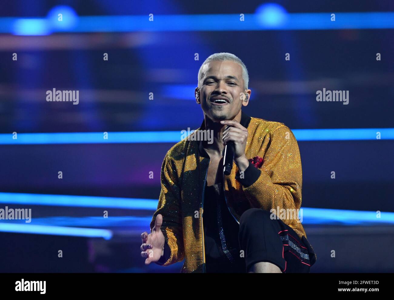 Rotterdam, Netherlands. 20th May, 2021. Singer Benny Cristo (Czech ...