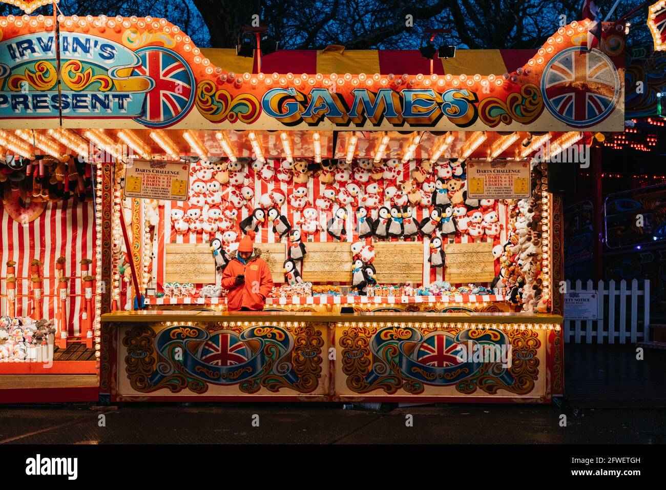 Winter Wonderland - Toy Stalls Stock Photo - Alamy