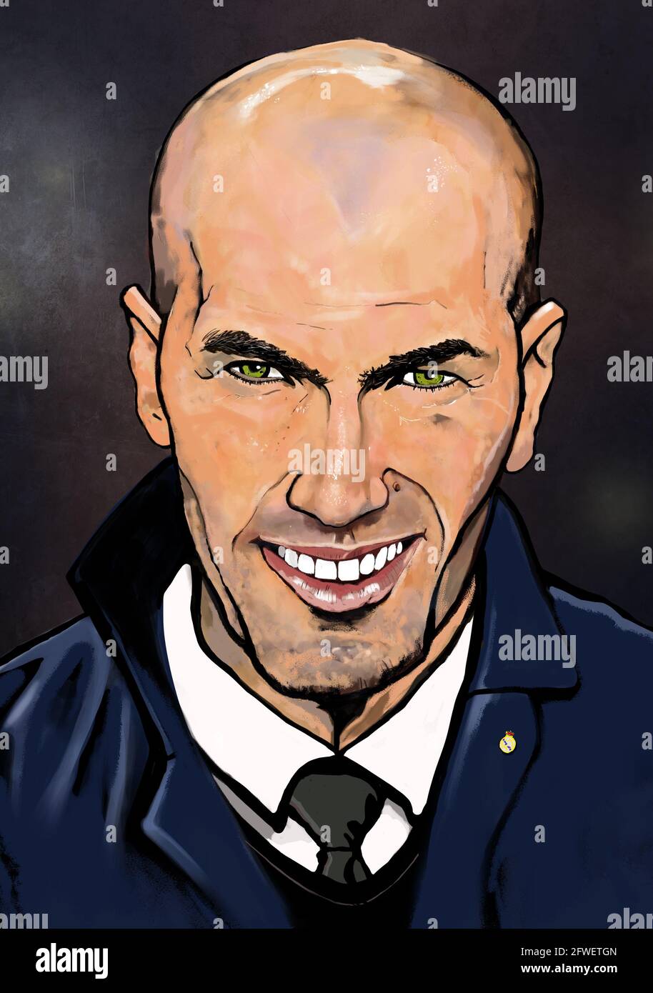 Zinedine zidane french football player hi-res stock photography and ...