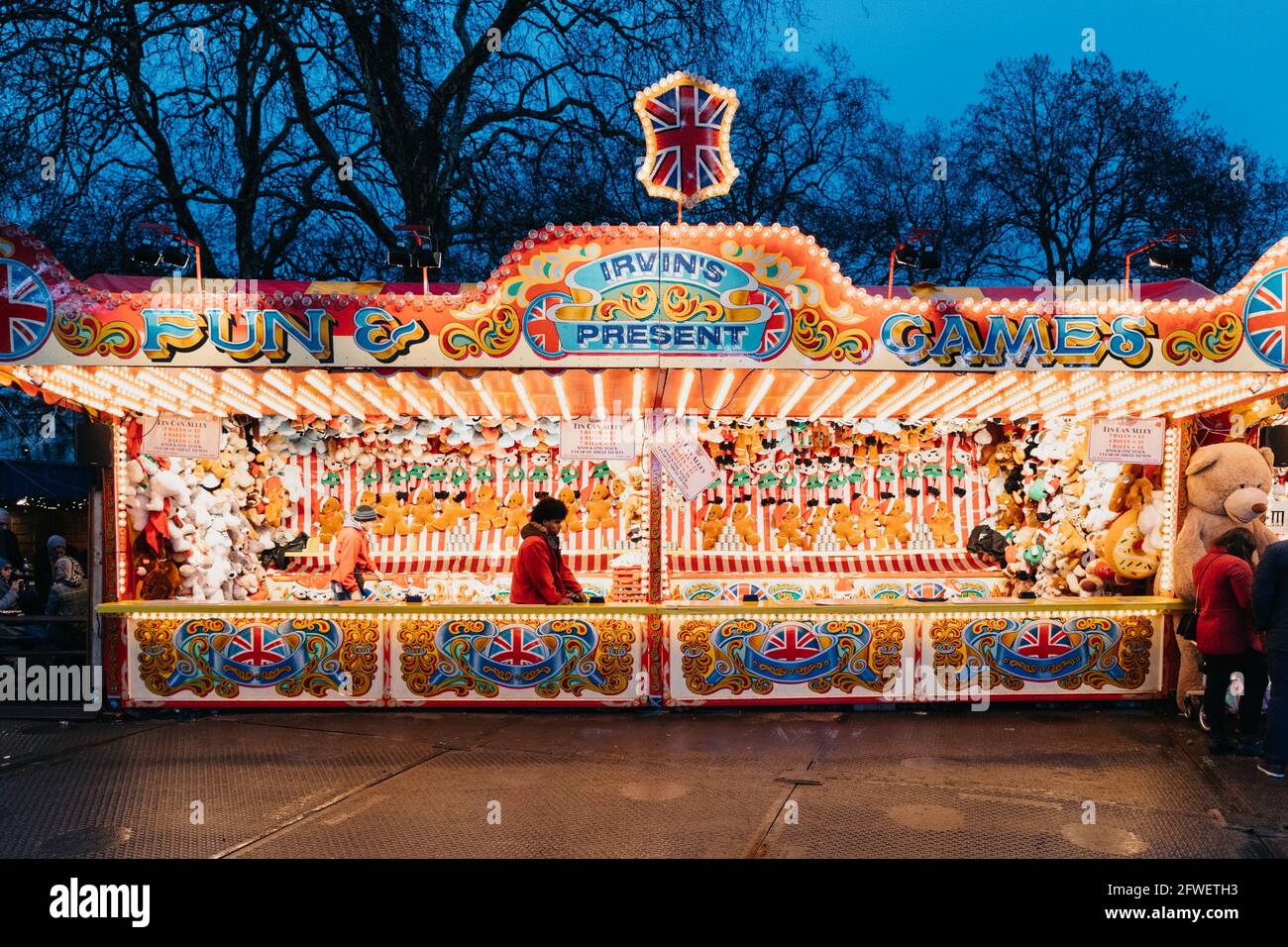 Winter Wonderland - Toy Stalls Stock Photo - Alamy