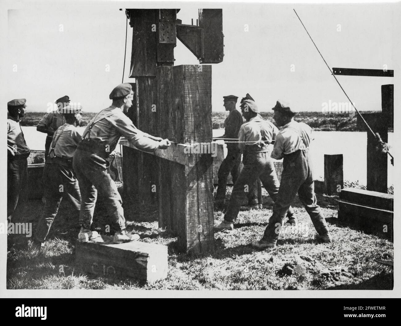 World War One, WWI, Western Front - Members of the Royal Engineers ...