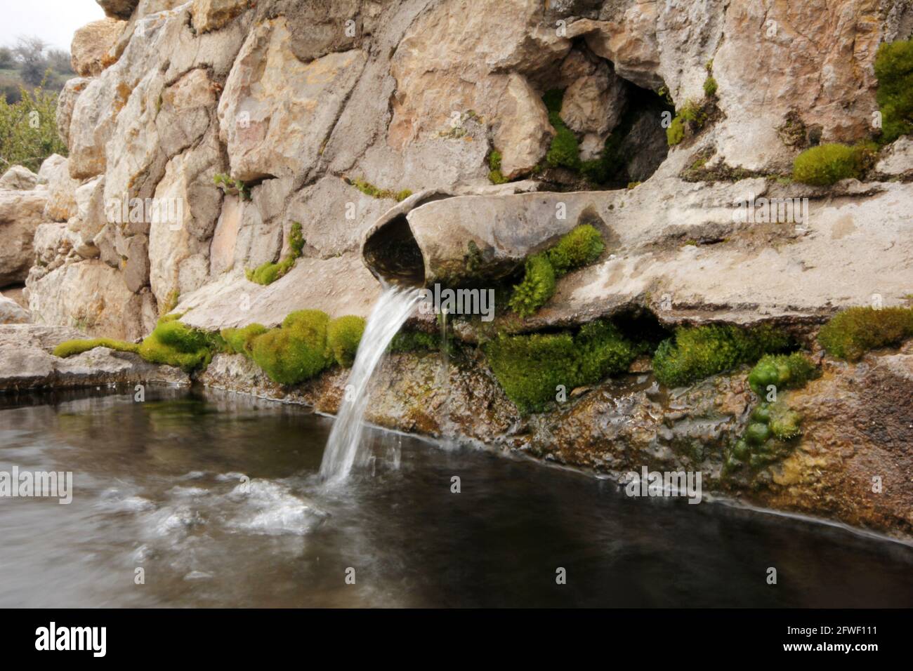 Natural mountain waters and fountain Stock Photo - Alamy