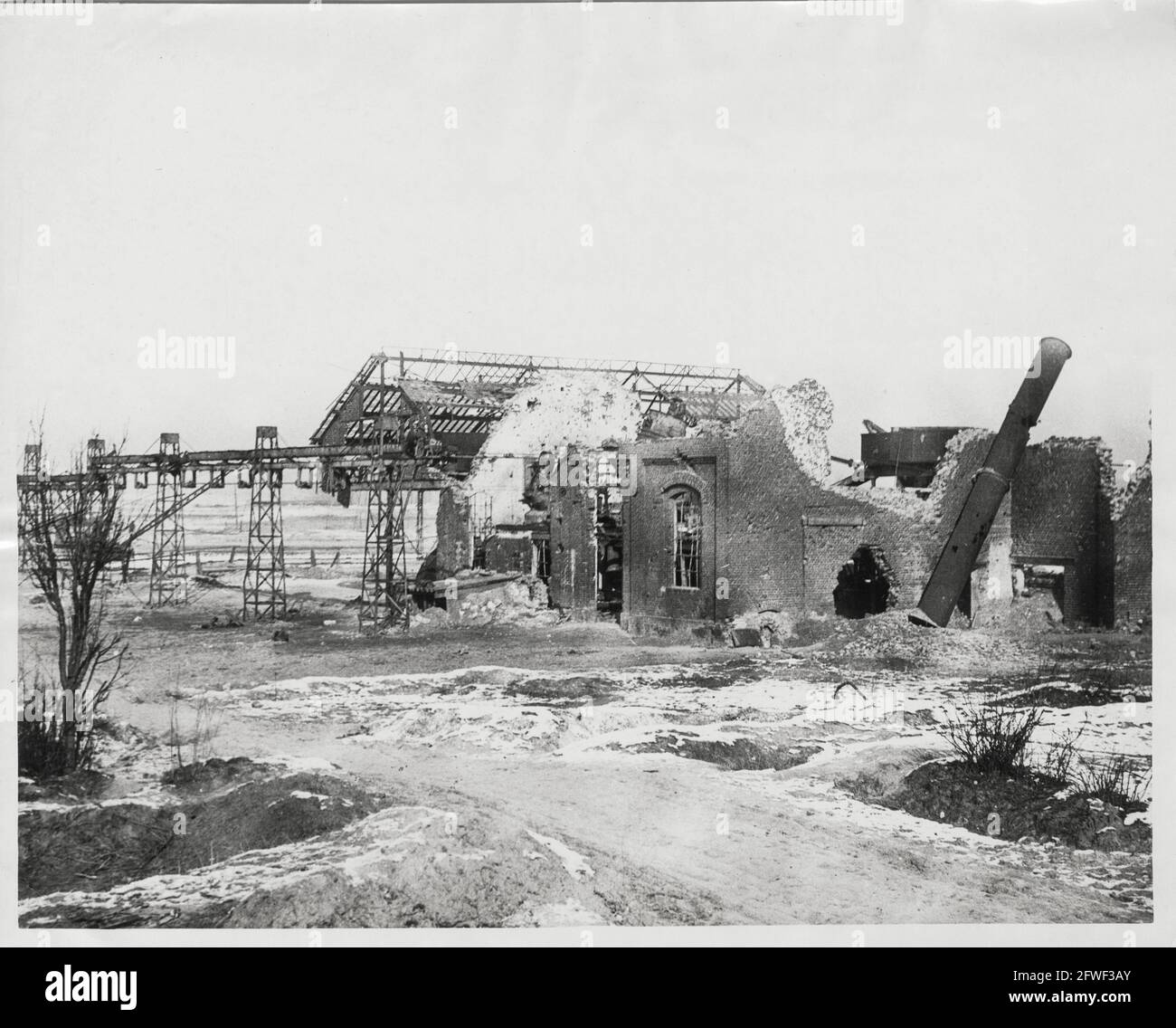 World War One, WWI, Western Front - The remains of a sugar refinery ...