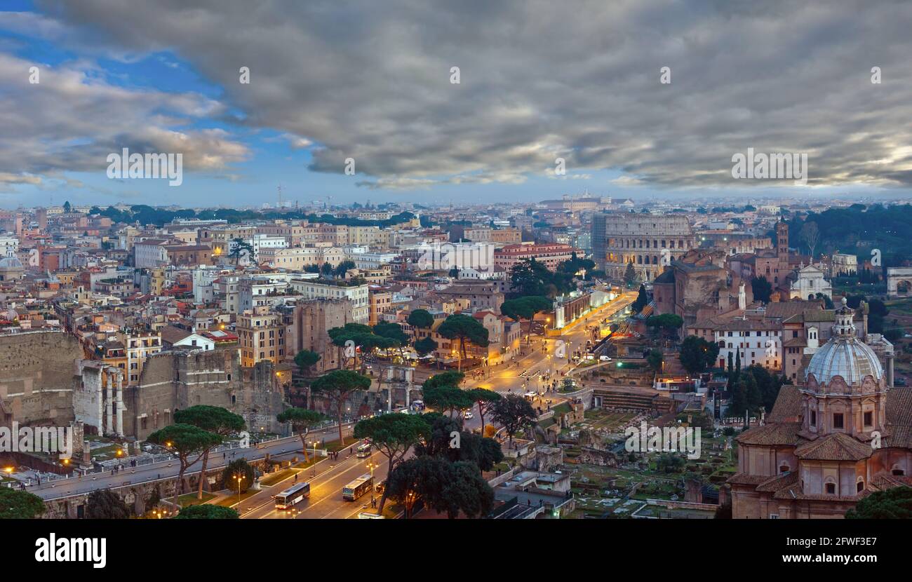 Colosseum rome top view hi-res stock photography and images - Alamy