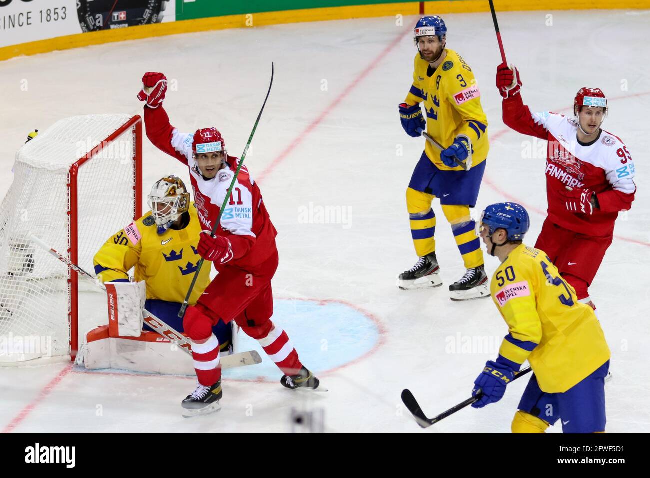 Olympic Sports Centre, Riga, Latvia, 22 May 2021, Goal and celebration ...