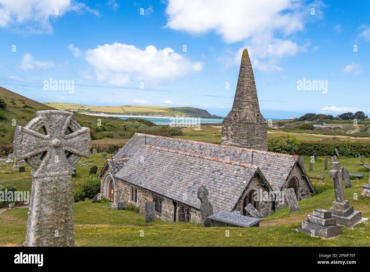St Enodoc Church, final resting place of Sir John Betjeman in Wadbridge ...