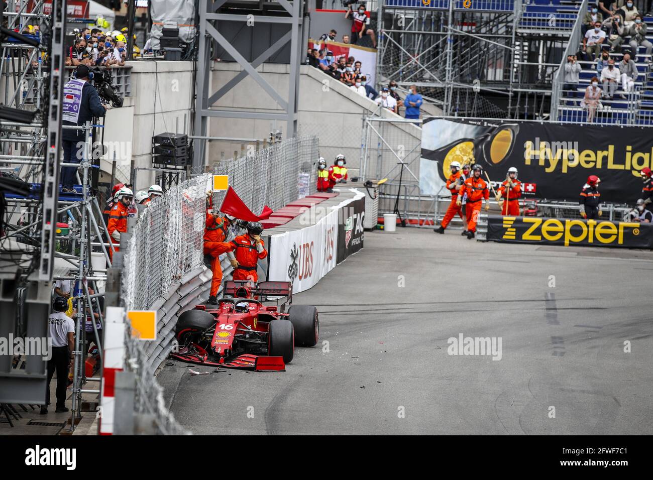 Charles leclerc monaco crash hi-res stock photography and images - Alamy