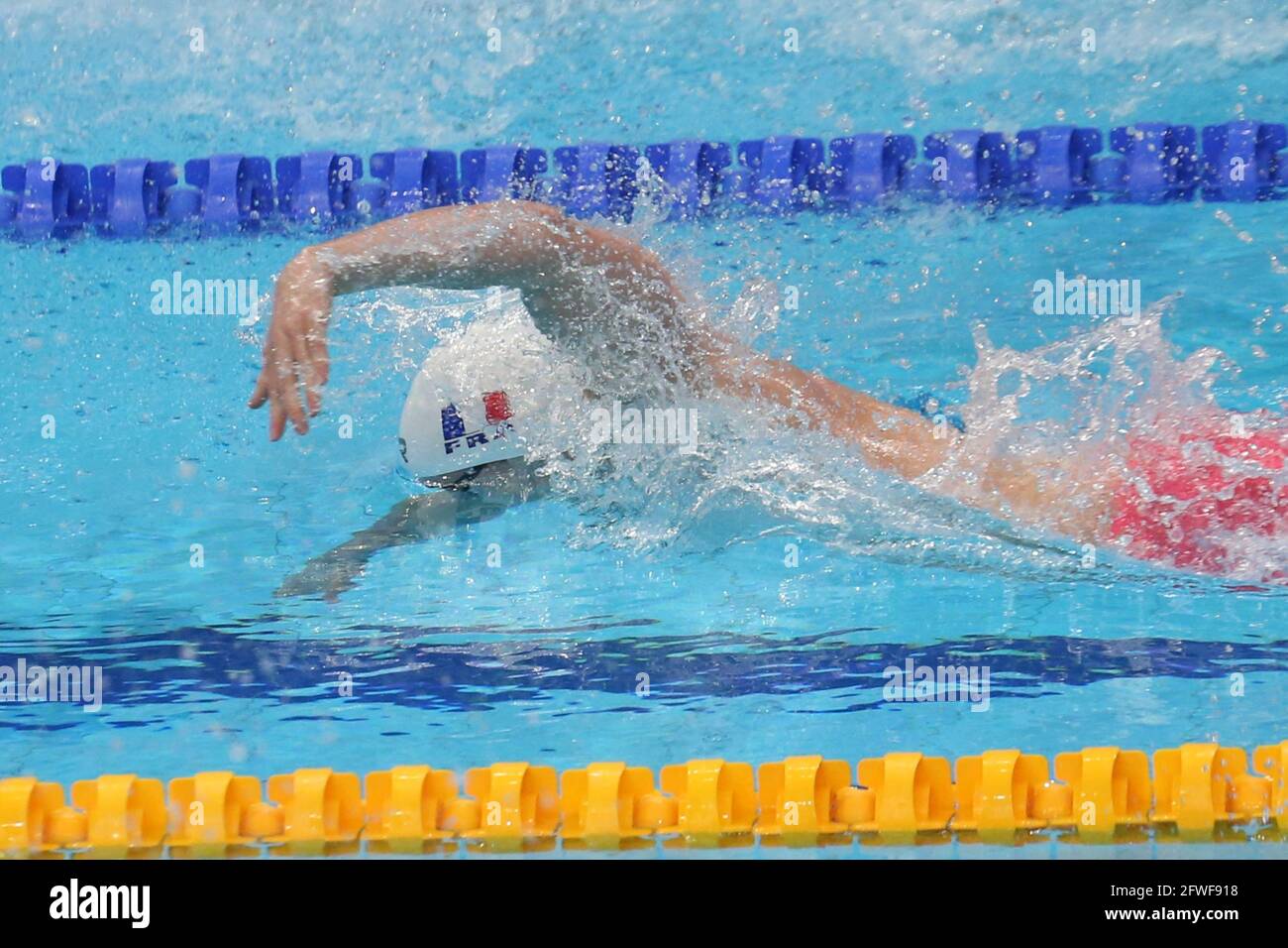 Maxime Grousset of France Series 50 m Freestyle during the 2021 LEN ...