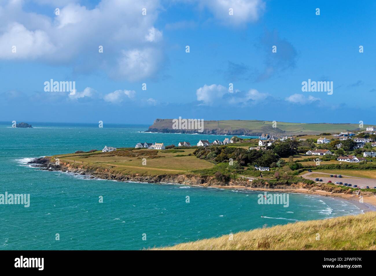 Trebetherick Point from Brae Hill by Daymer Bay, Wadebridge, Cornwall ...